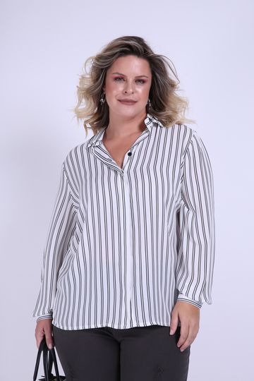 Camisas De Manga Longa Plus Size Femininas Plus Size Kauê Plus Size